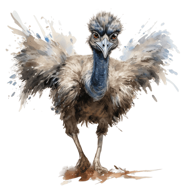 Emu Color Splatter DTF (direct-to-film) Transfer – Twisted Image Transfers