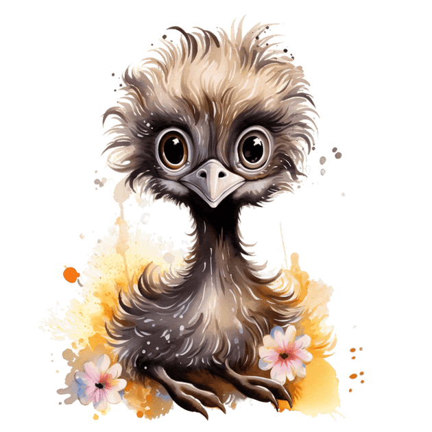 Emu Feet by Flowers DTF (direct-to-film) Transfer – Twisted Image Transfers