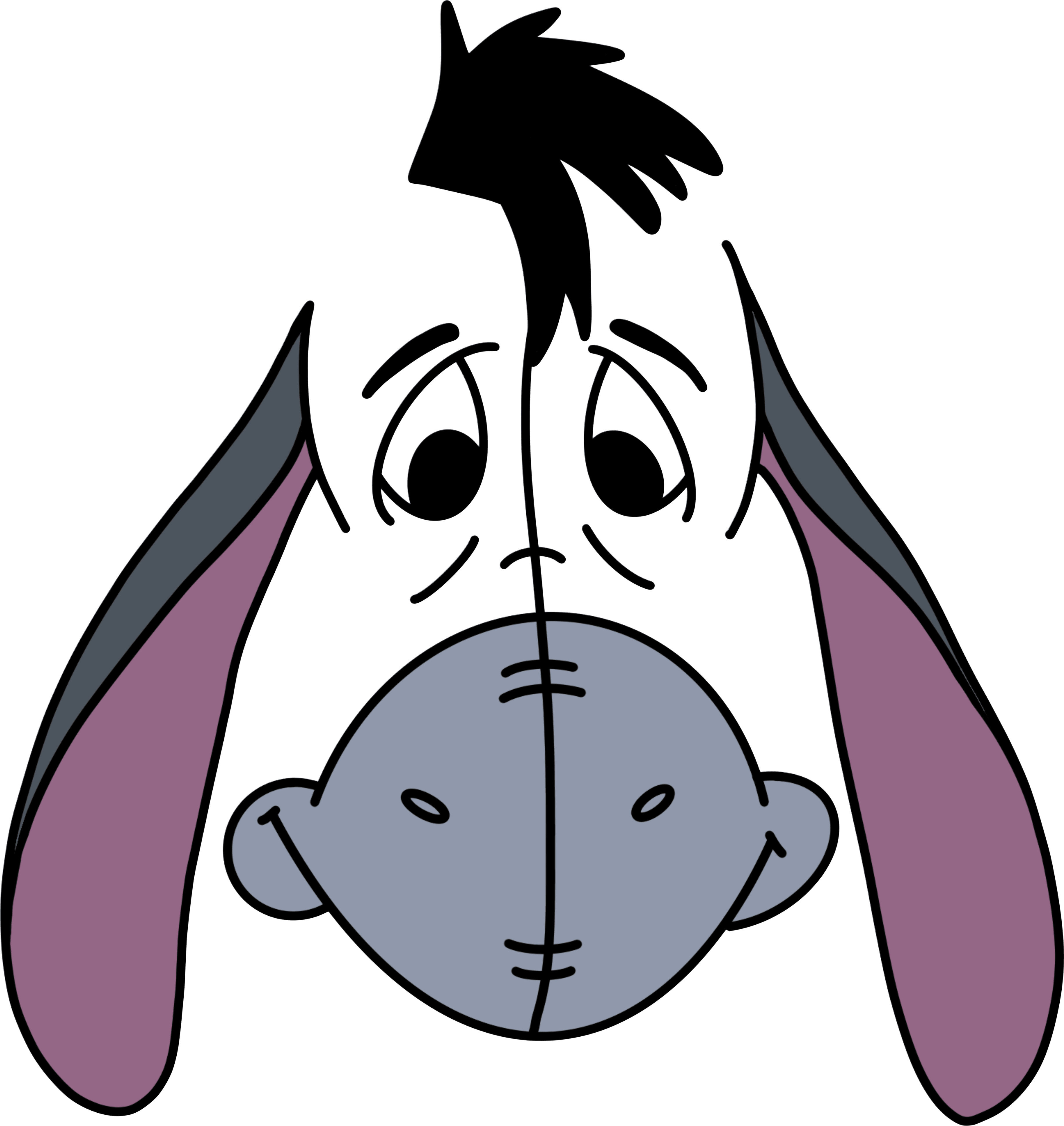 Eyore Image Long Ears DTF (direct-to-film) Transfer – Twisted Image ...