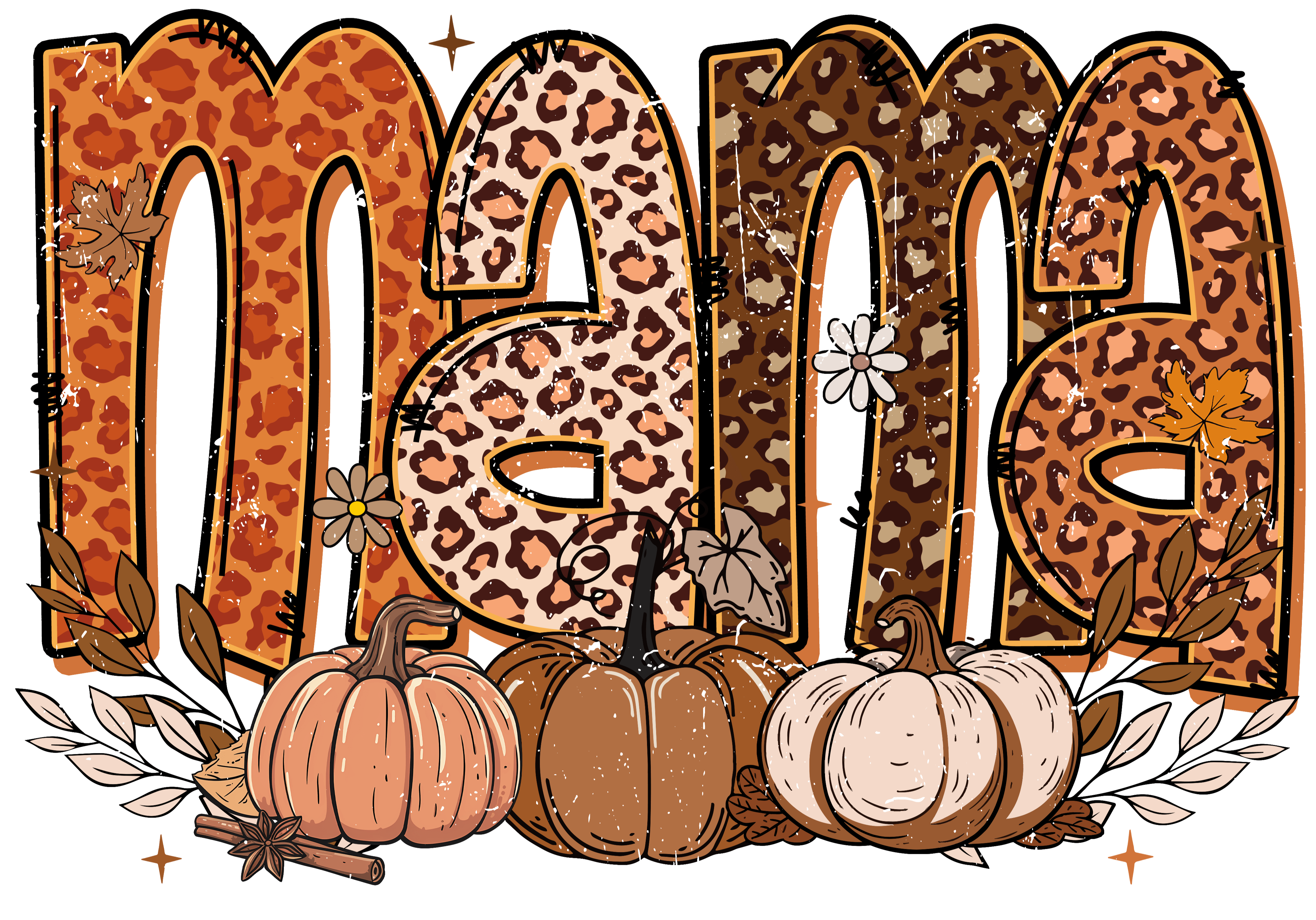 Fall Mama DTF (direct-to-film) Transfer – Twisted Image Transfers