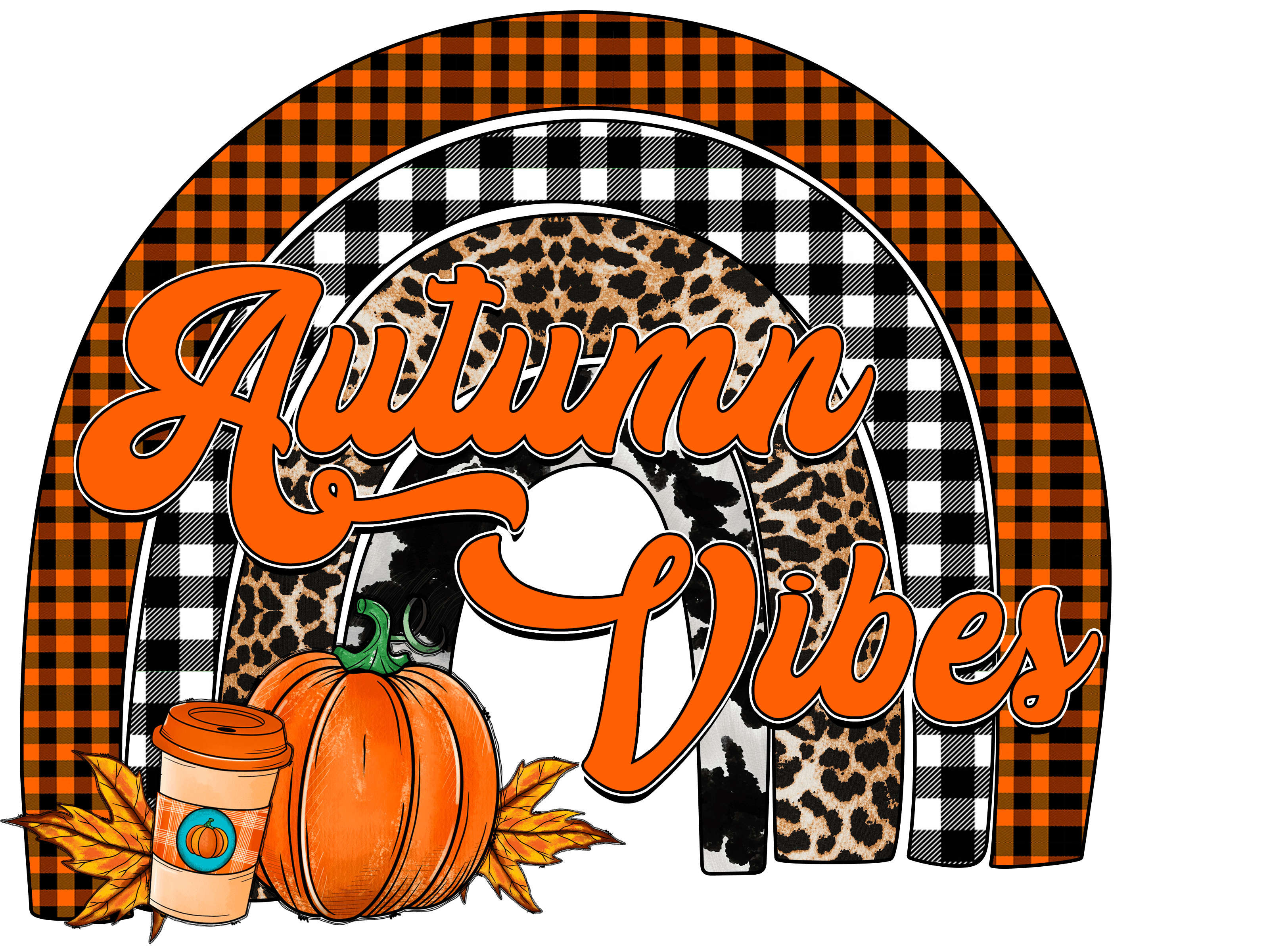 Fall Rainbow DTF (direct-to-film) Transfer – Twisted Image Transfers