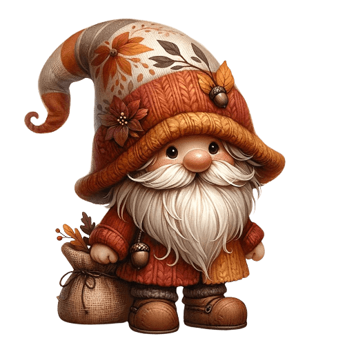 Festive Gnome 35 Fall Thanksgiving DTF (direct-to-film) Transfer ...