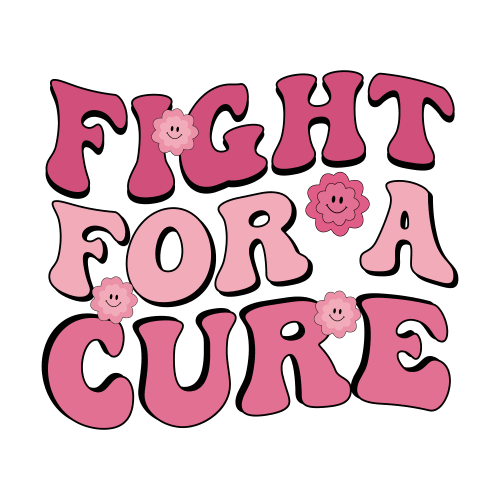 Fight for a Cure Retro SVG 2-01 DTF (direct-to-film) Transfer – Twisted ...