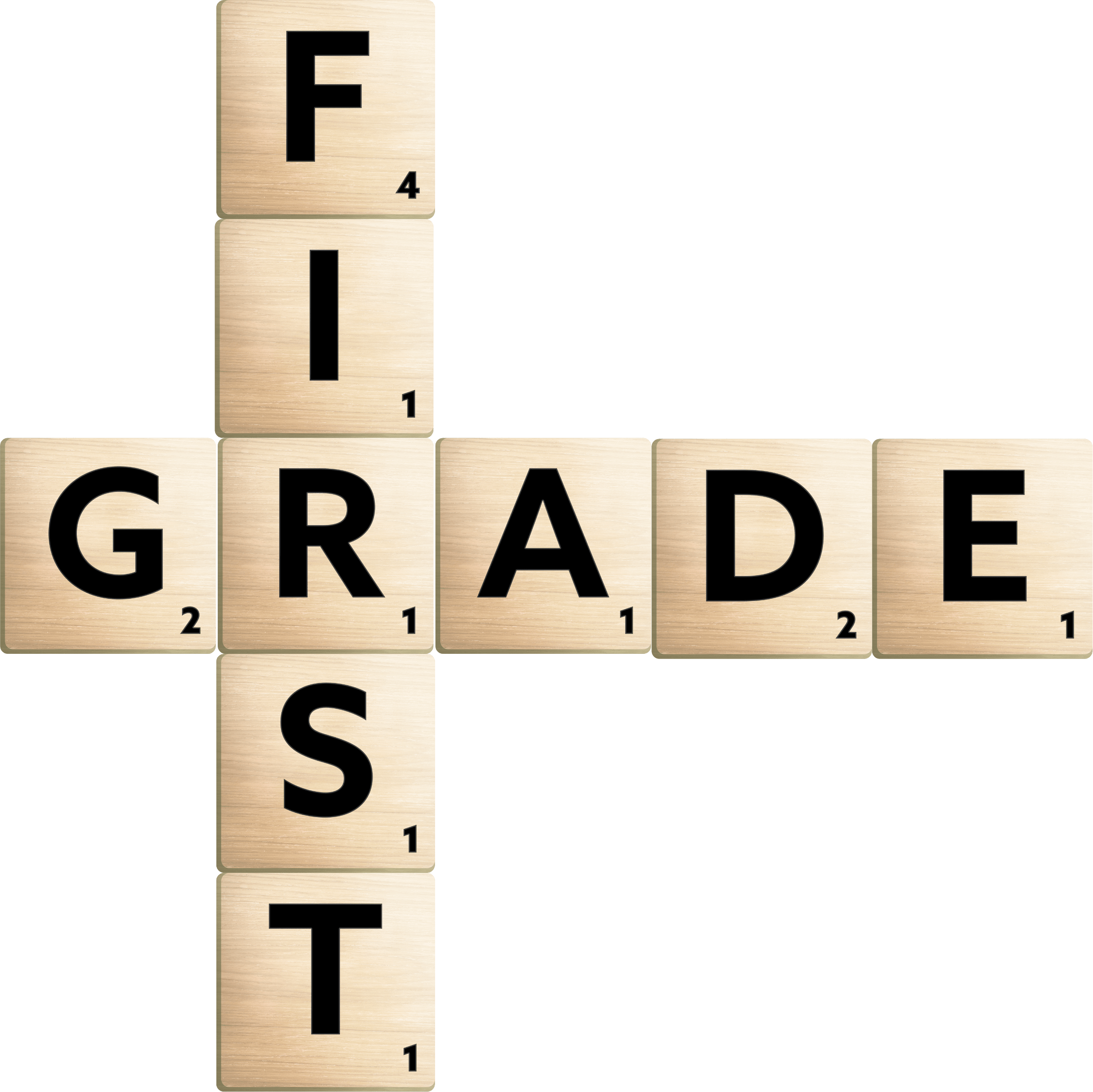 First Grade Scrabble Tiles DTF (direct-to-film) Transfer – Twisted ...