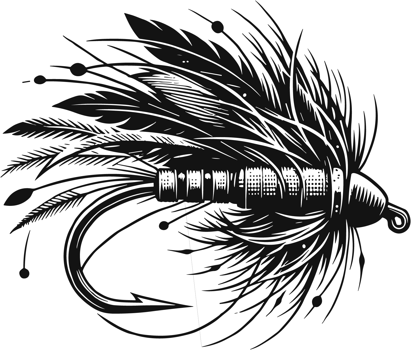 Fishing Lure for Fly Fishing DTF (direct-to-film) Transfer – Twisted ...