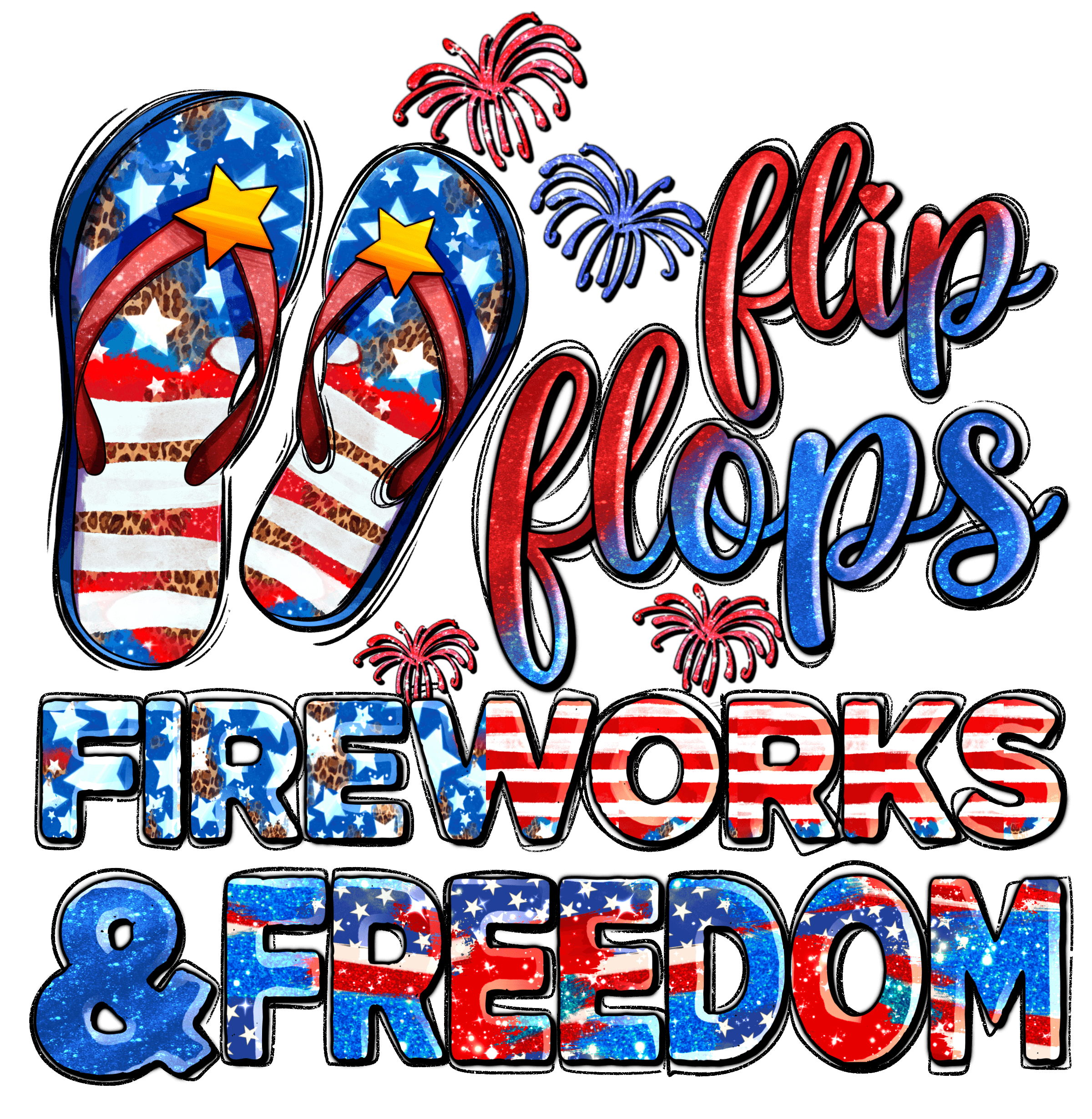 Flip Flops and Freedom DTF (direct-to-film) Transfer – Twisted Image ...