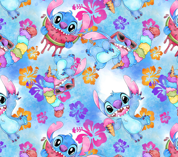 Floral Stitch Eating 7 UV-DTF 20 oz Skinny Tumbler Wrap – Twisted Image ...