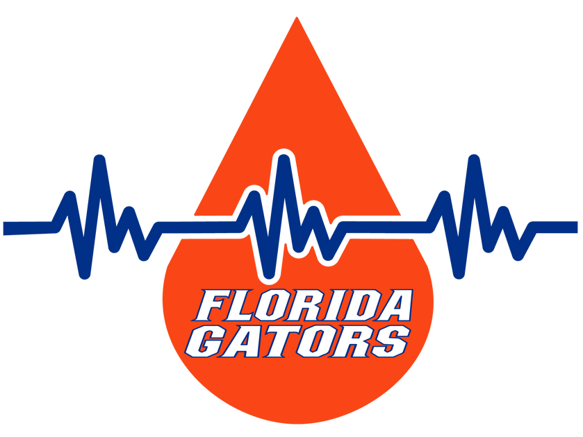 Florida Gators Blue Heartbeat DTF (direct-to-film) Transfer – Twisted ...