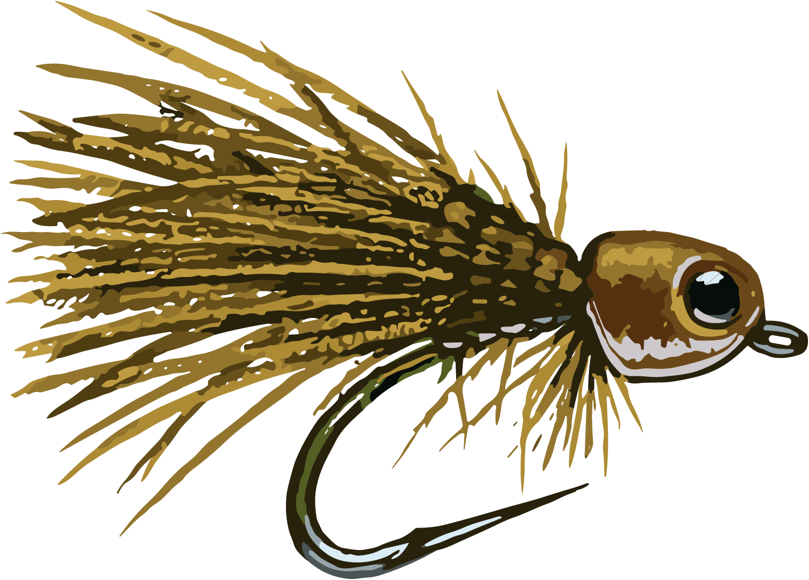 Fly Fish Lure & Hook DTF (direct-to-film) Transfer – Twisted Image ...