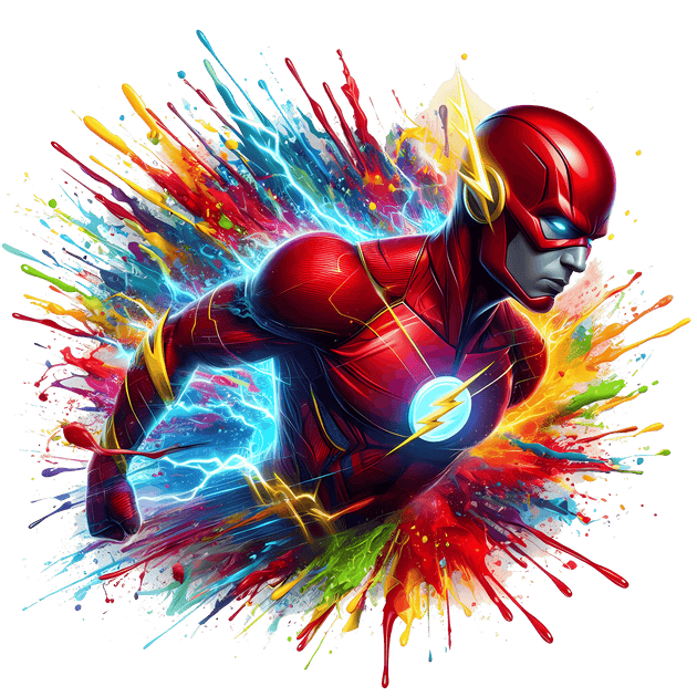 Flying Red Flash Color Drip DTF (direct-to-film) Transfer – Twisted ...