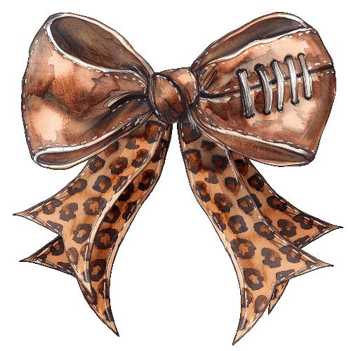 Football Bow Sports DTF (direct-to-film) Transfer – Twisted Image Transfers