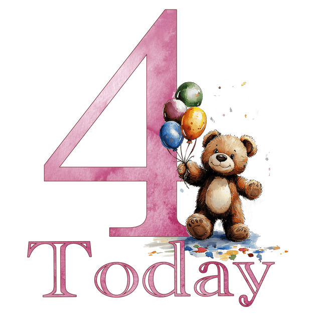 Four Today Transparent BG DTF (direct-to-film) Transfer – Twisted Image ...