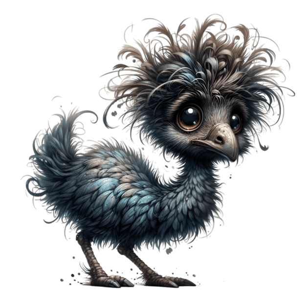Funny Emu Dark in Color DTF (direct-to-film) Transfer – Twisted Image ...