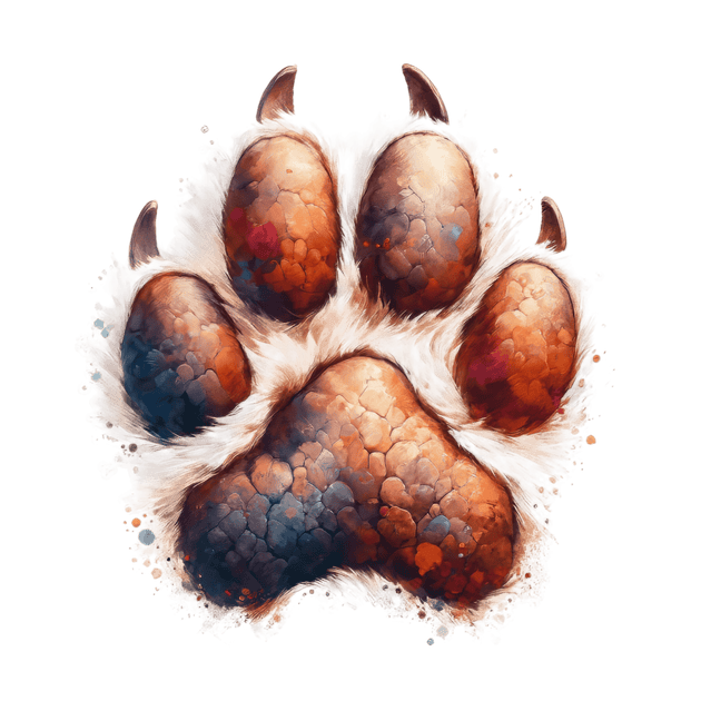 Furry Brown Paw DTF (direct-to-film) Transfer – Twisted Image Transfers