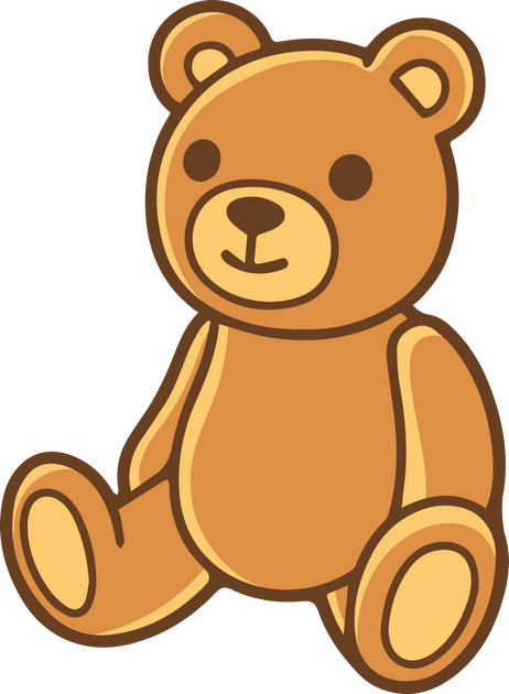 G Girls Teddy Bear In Two Tone Brown DTF (direct-to-film) Transfer ...