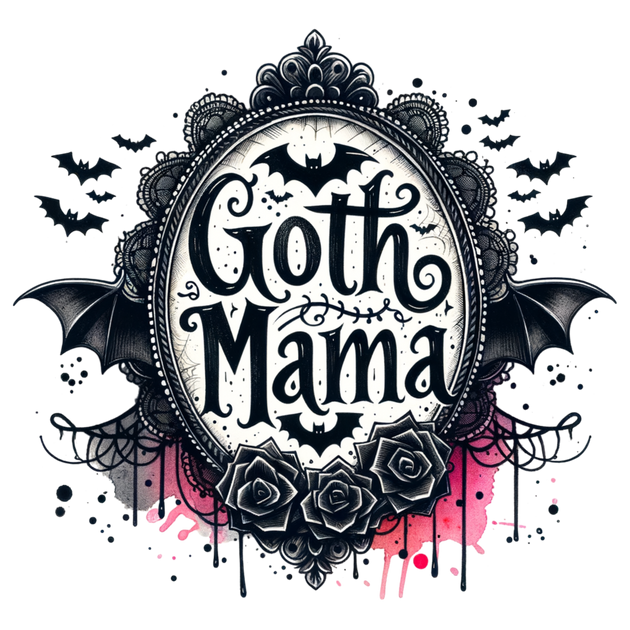 GOTH MAMA DTF (direct-to-film) Transfer – Twisted Image Transfers