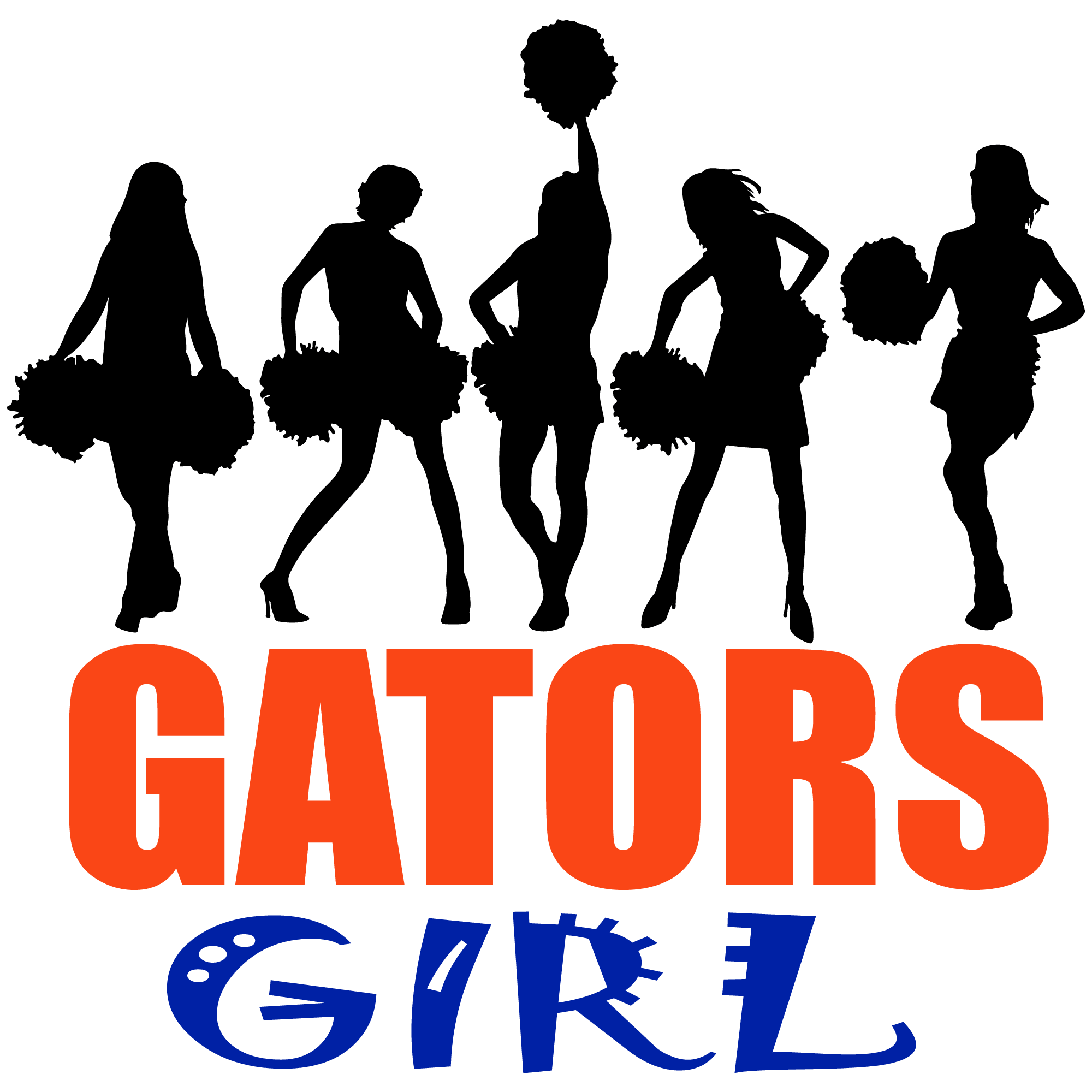 Gators Girl Cheer DTF (direct-to-film) Transfer – Twisted Image Transfers