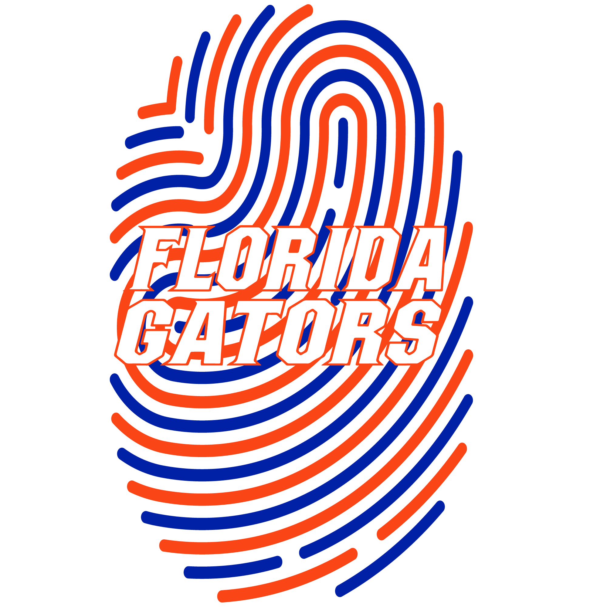 Gators Thumbprint DTF (direct-to-film) Transfer – Twisted Image Transfers