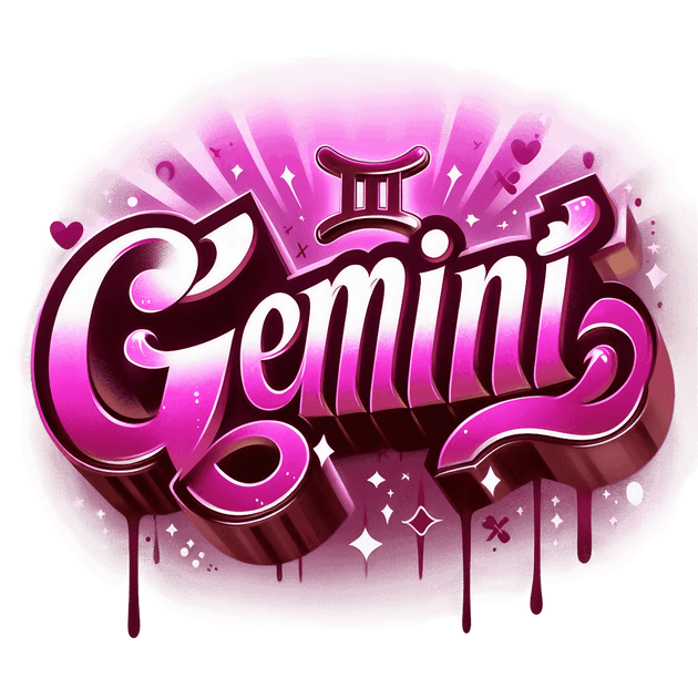 Gemini 1 Pink Zodiac DTF (direct-to-film) Transfer – Twisted Image ...