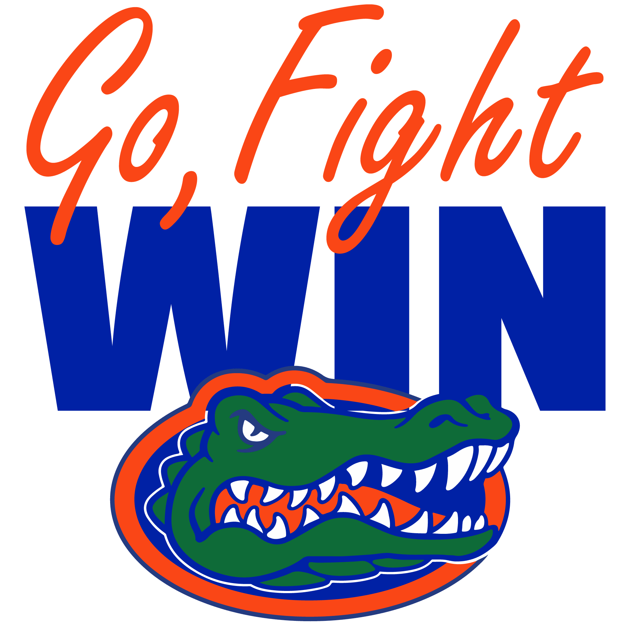 Go Fight Win Gators DTF (direct-to-film) Transfer – Twisted Image Transfers