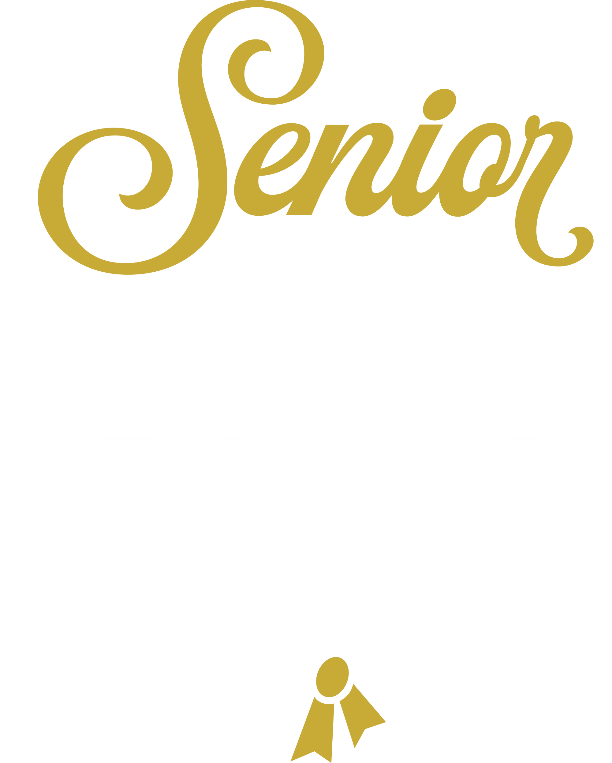 Gold Senior 2025 White Cap DTF (direct-to-film) Transfer – Twisted ...