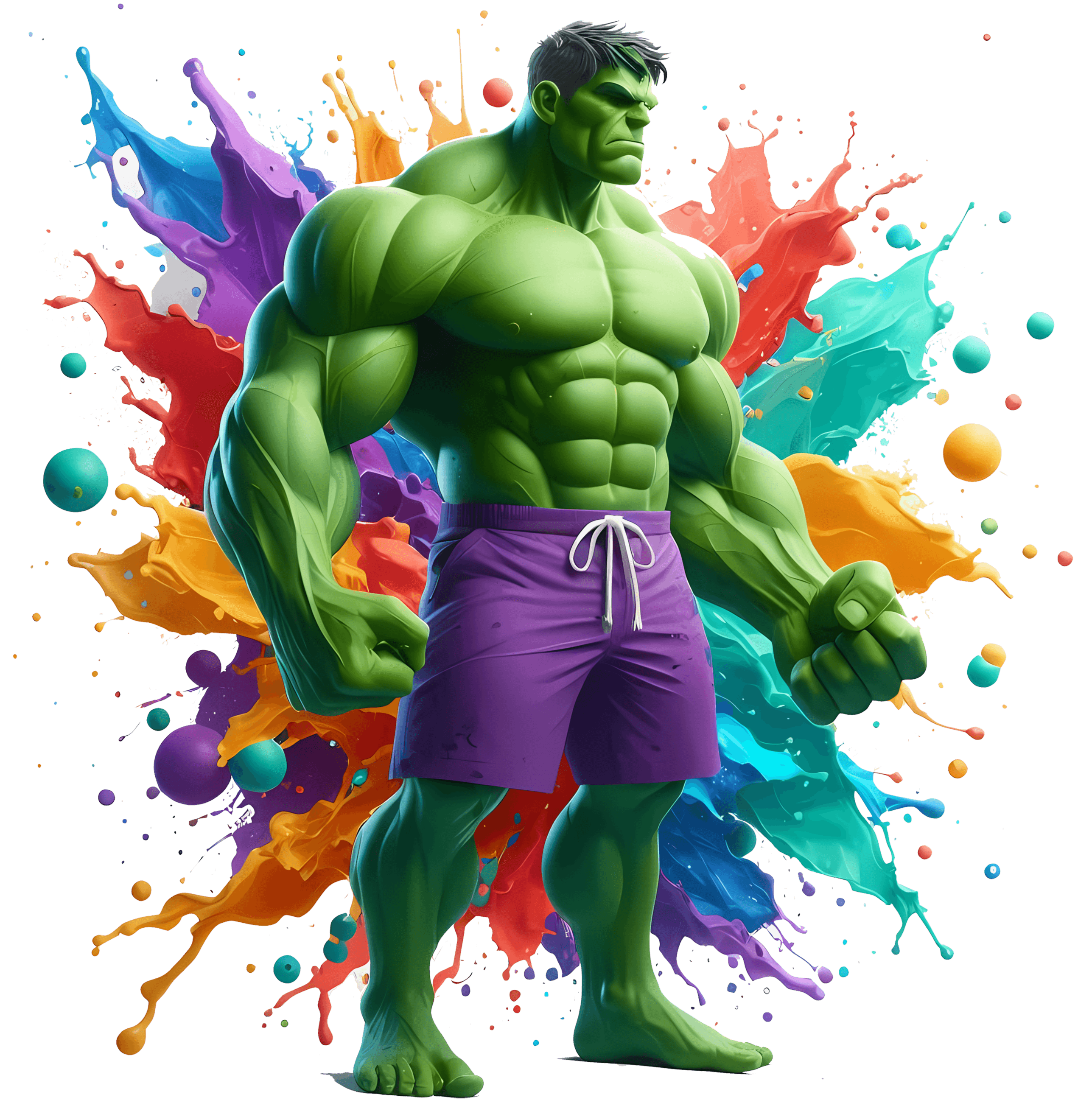 Green Hulk Color Drip DTF (direct-to-film) Transfer – Twisted Image ...