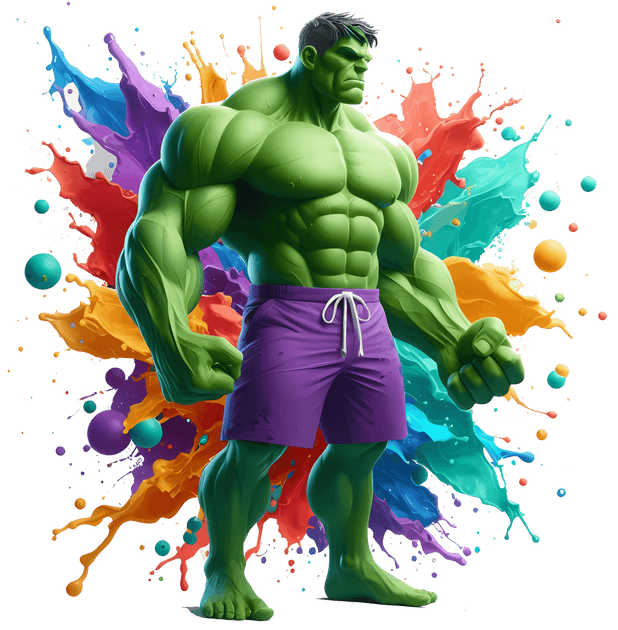 Green Hulk Color Drip DTF (direct-to-film) Transfer – Twisted Image ...