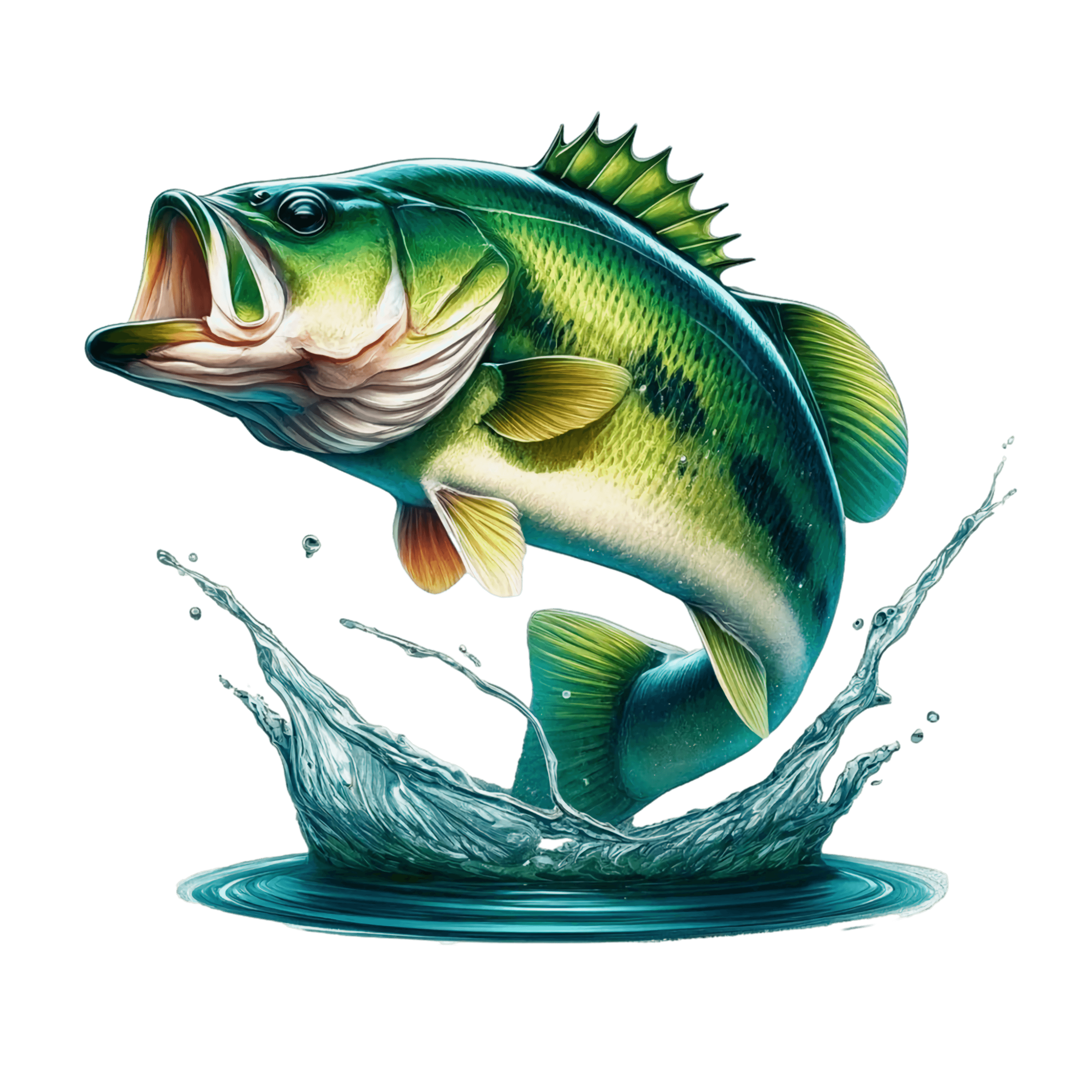 Green Jumping Fish DTF (direct-to-film) Transfer – Twisted Image Transfers