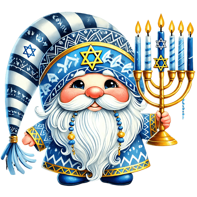 Hanukkah Long Blue Cap DTF (direct-to-film) Transfer – Twisted Image ...