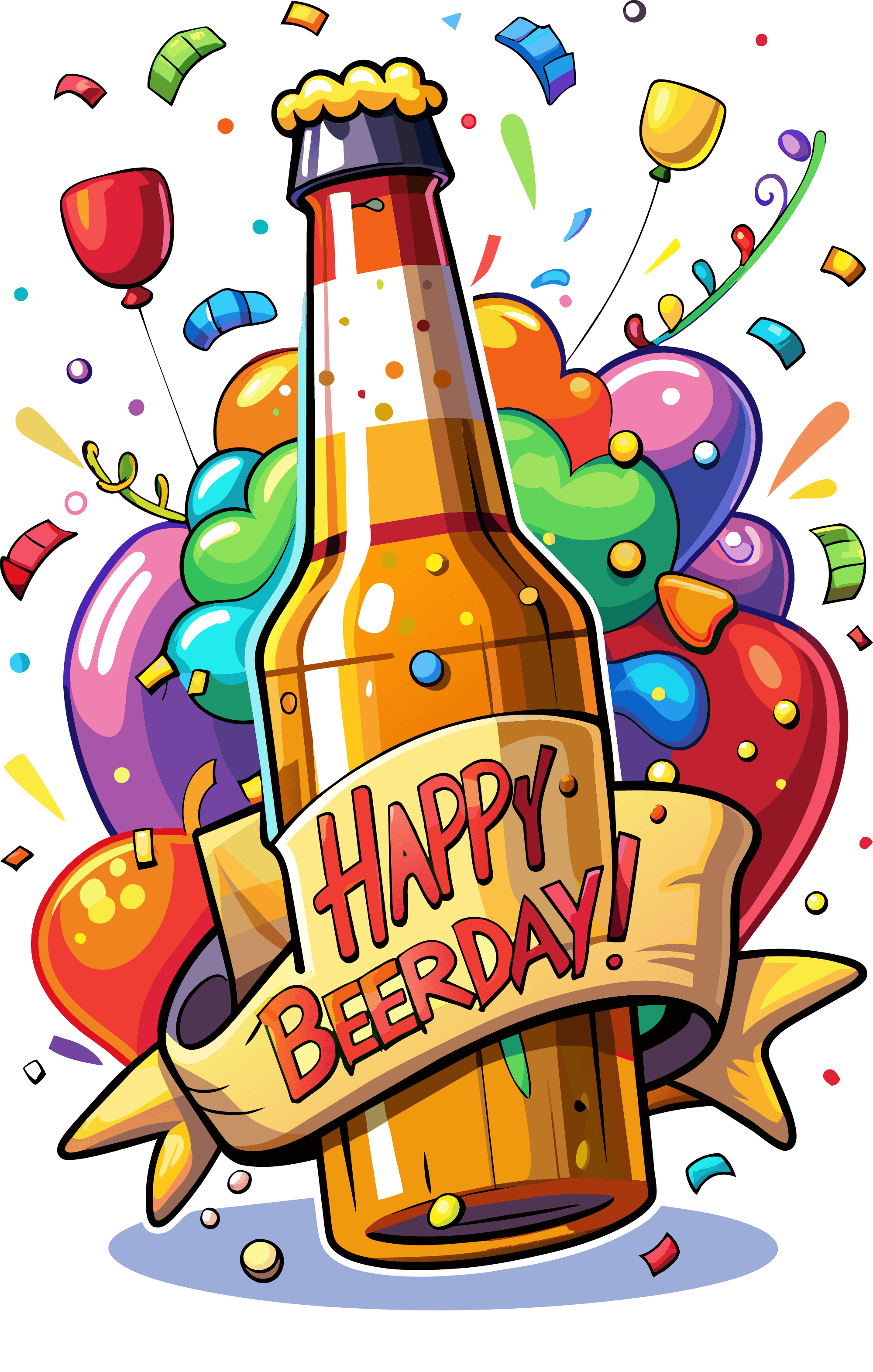 Happy Beerday Birthday DTF (direct-to-film) Transfer – Twisted Image ...
