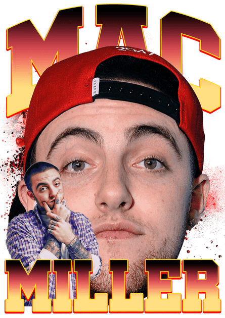 Hat on Backwards Mac in Red & Yellow DTF (direct-to-film) Transfer ...