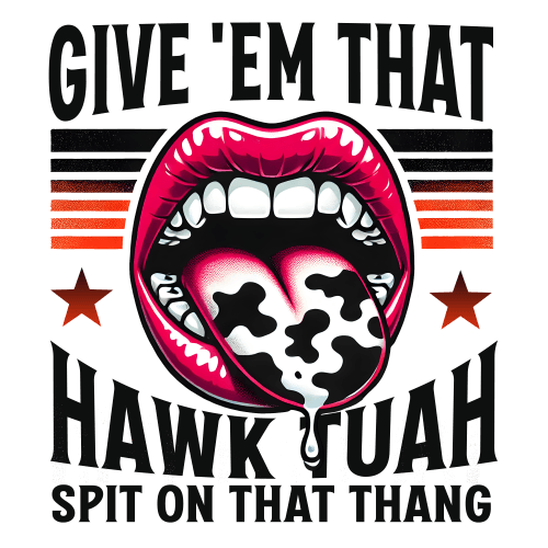 Hawk Tuah with stars DTF (direct-to-film) Transfer – Twisted Image ...