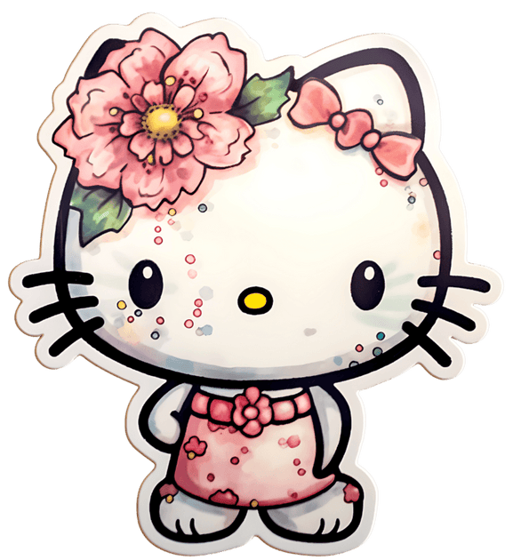 Hello Kitty With Pink Belt DTF (direct-to-film) Transfer – Twisted ...