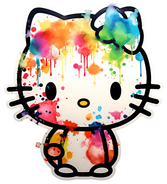 Hello Kitty DTF (direct-to-film) Transfer – Twisted Image Transfers