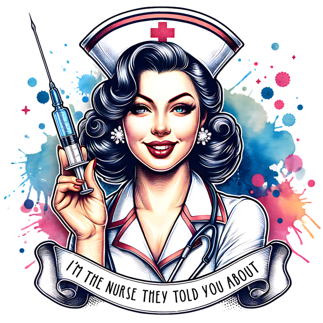 IM THAT NURSE THEY TOLD YOU ABOUT PIN UP NURSE DTF (direct-to-film ...