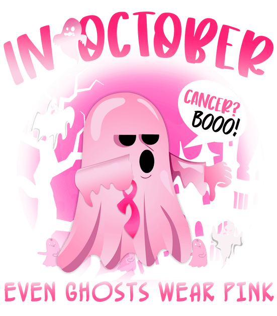 In October Ghosts Wear Pink DTF (direct-to-film) Transfer – Twisted ...