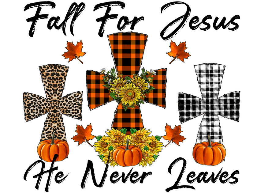 Jesus Fall Crosses DTF (direct-to-film) Transfer – Twisted Image Transfers