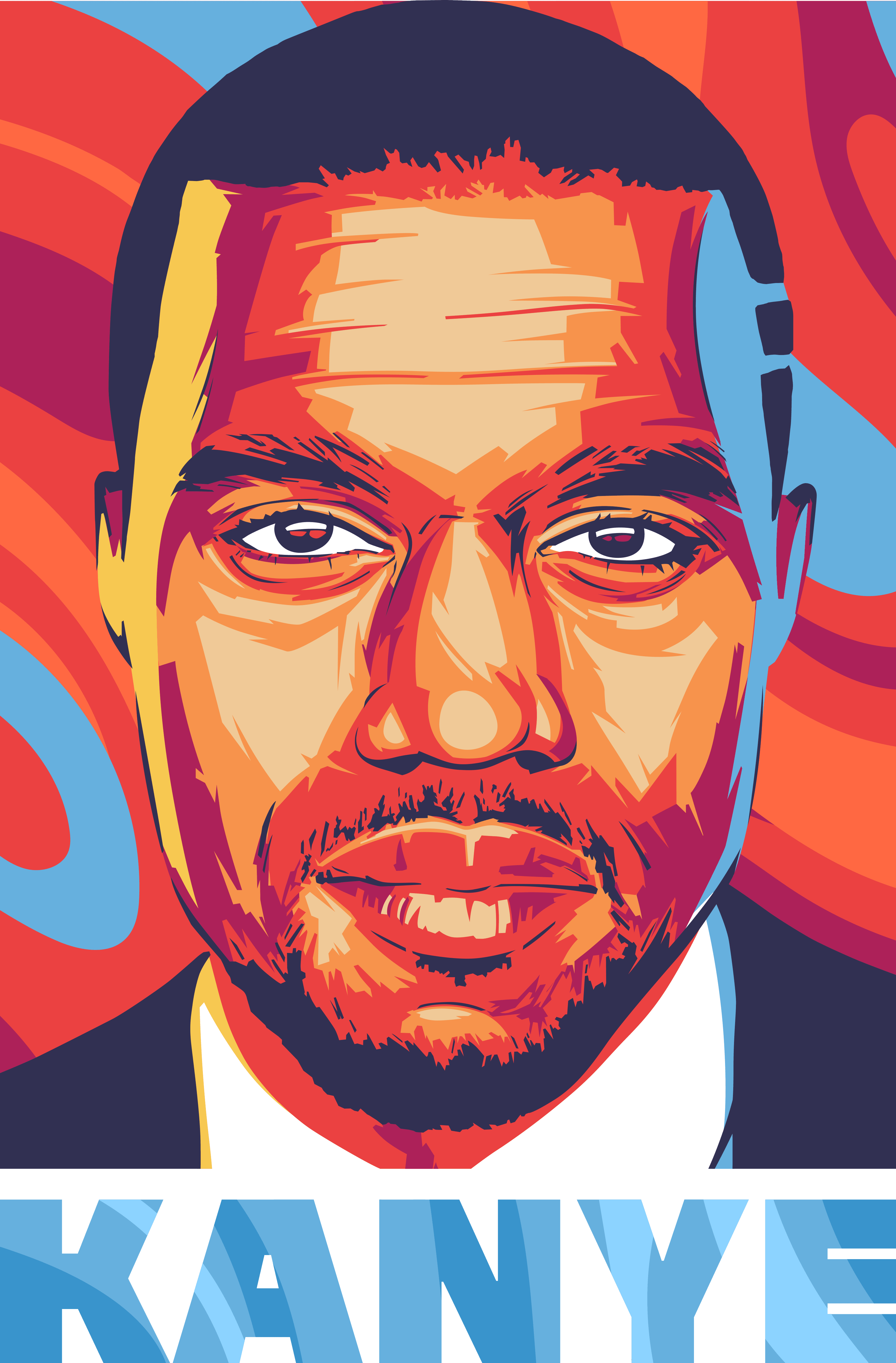 Kanye in Suit Blue Font DTF (direct-to-film) Transfer – Twisted Image ...