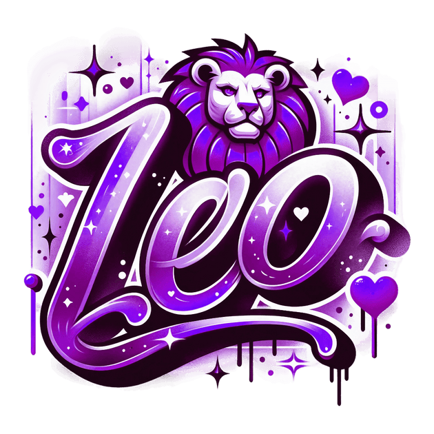 Leo 1 Purple Zodiac DTF (direct-to-film) Transfer – Twisted Image Transfers