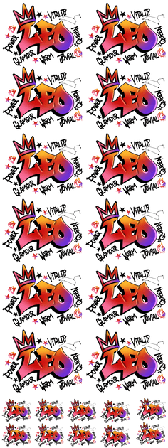 Leo Graffiti 60" DTF Direct to Film Ready to Ship Gang Sheet – Twisted ...