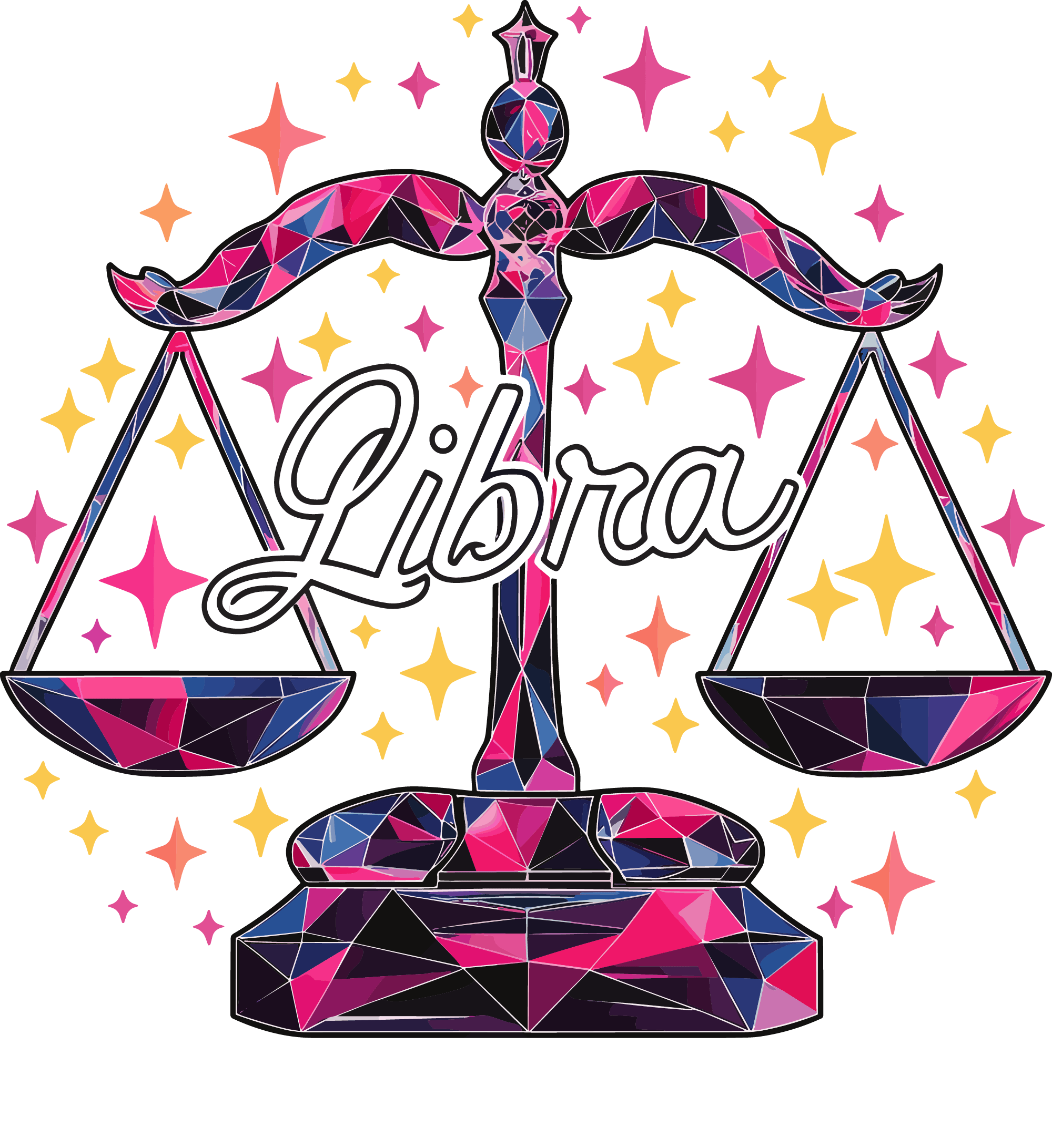 Libra Pink Scale DTF (direct-to-film) Transfer – Twisted Image Transfers