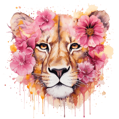 Lion DTF (direct-to-film) Transfer – Twisted Image Transfers