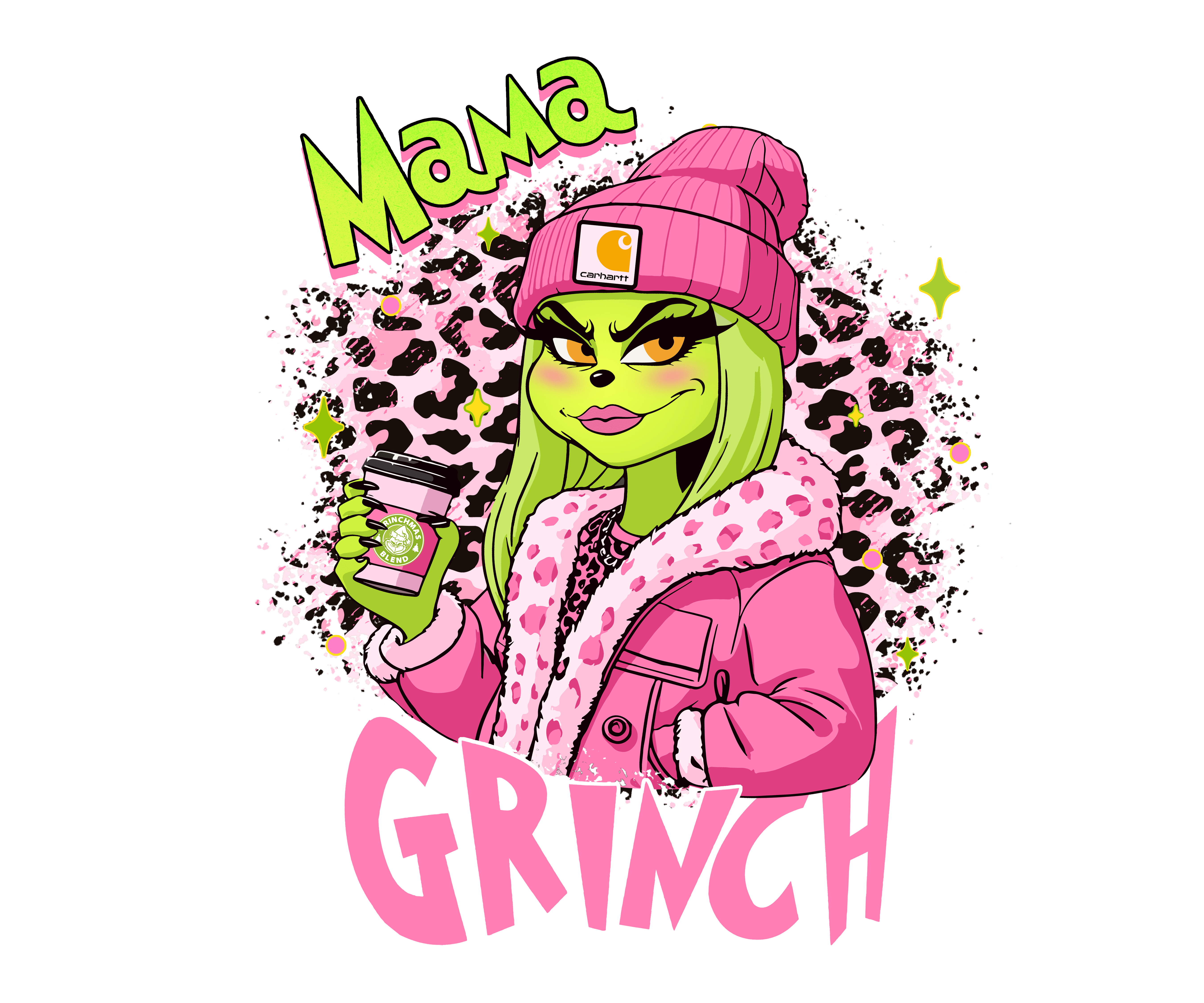 Mama G with Leopard Print DTF (direct-to-film) Transfer – Twisted Image ...