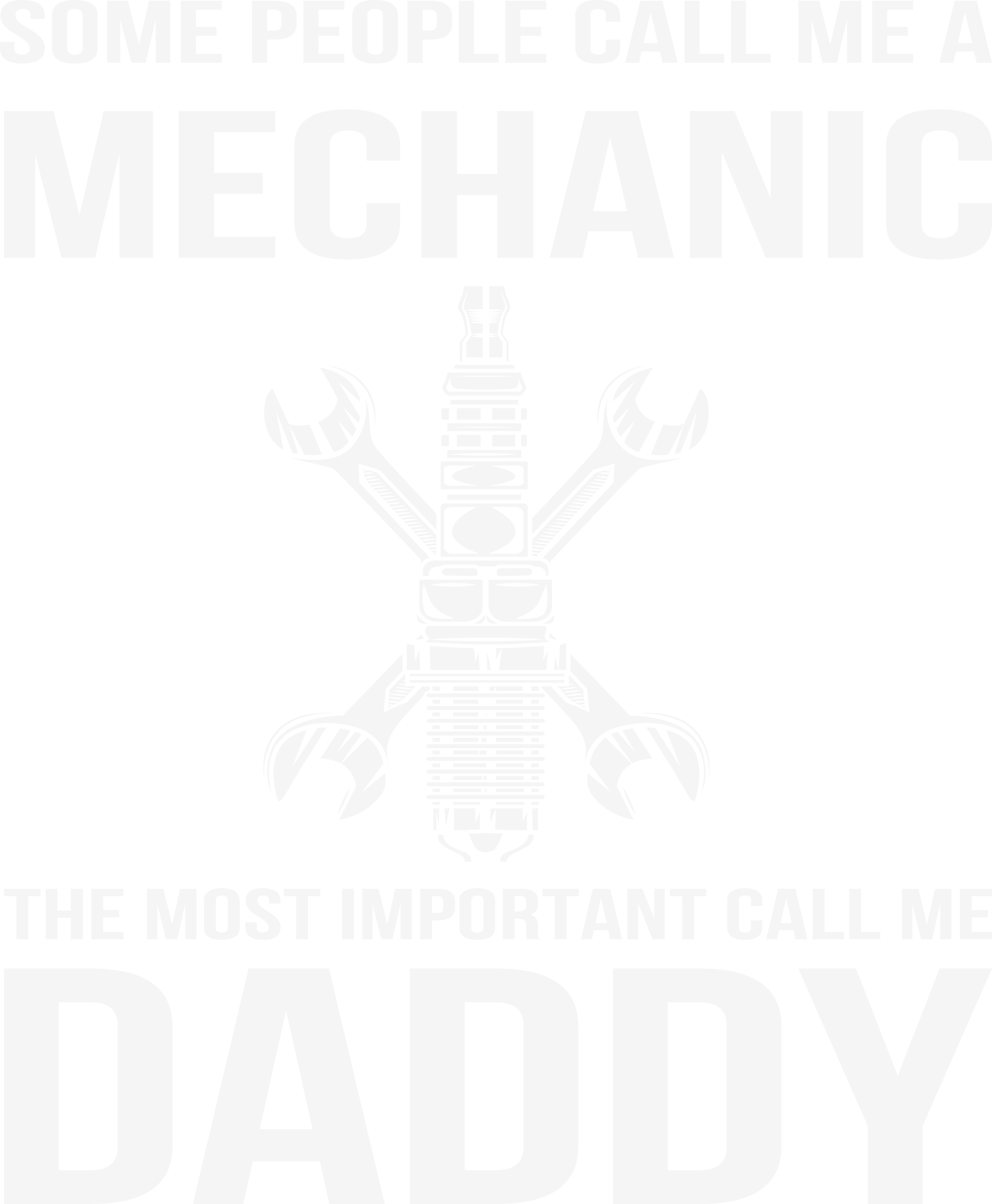 Mechanic Daddy in White DTF (direct-to-film) Transfer – Twisted Image ...