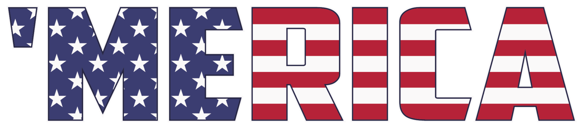 Merica 01 DTF (direct-to-film) Transfer – Twisted Image Transfers