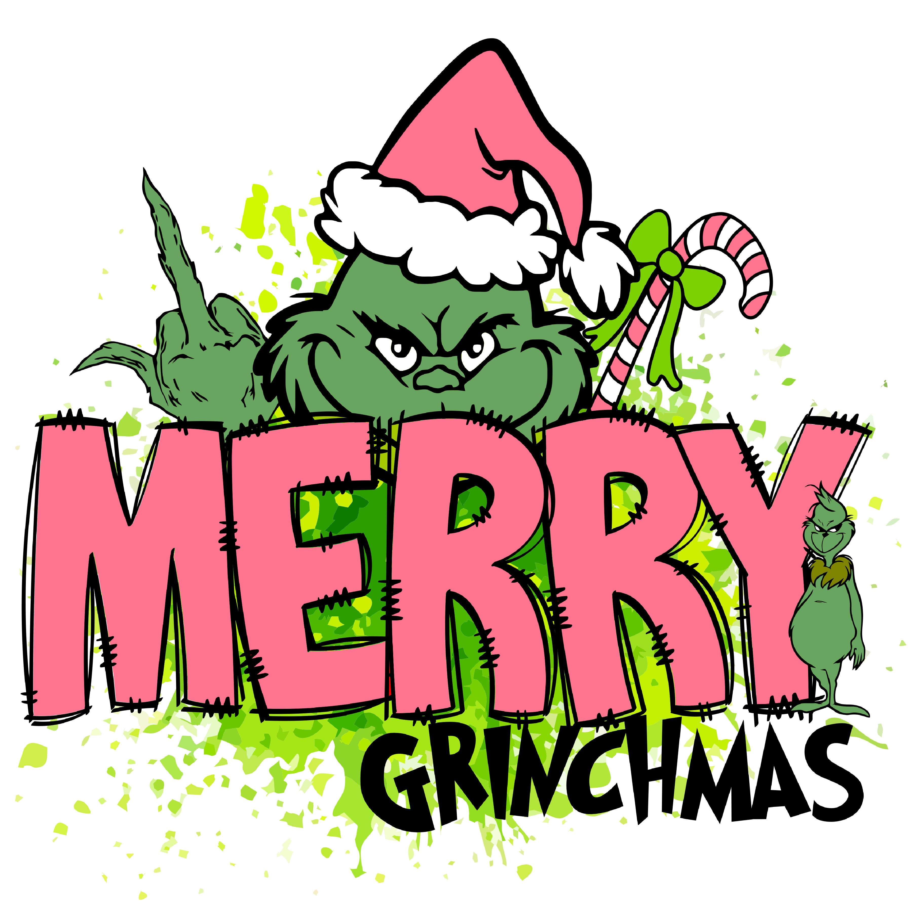 Merry Green DTF (direct-to-film) Transfer – Twisted Image Transfers