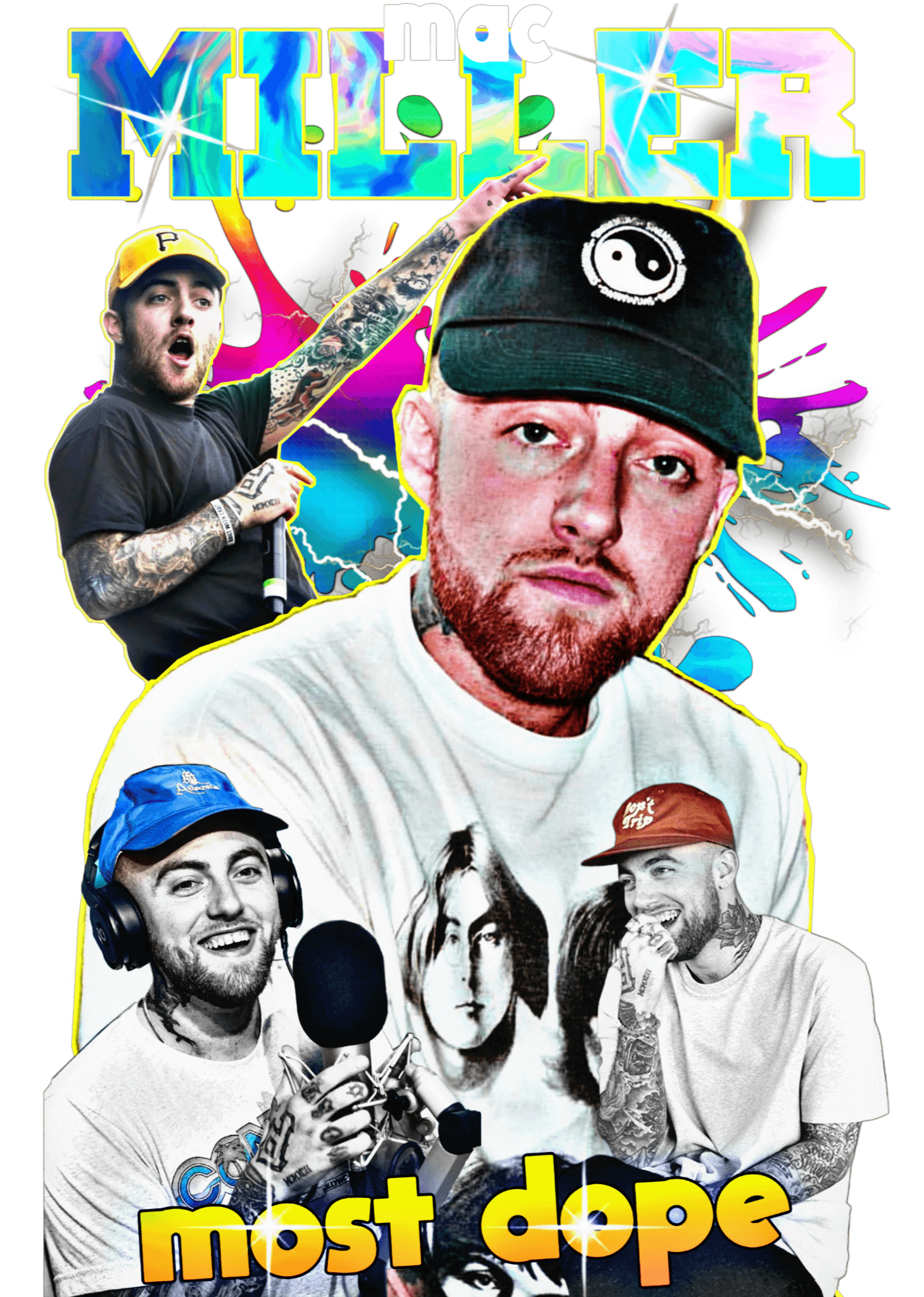 Miller Most Dope Laughing With Mic DTF (direct-to-film) – Twisted Image ...