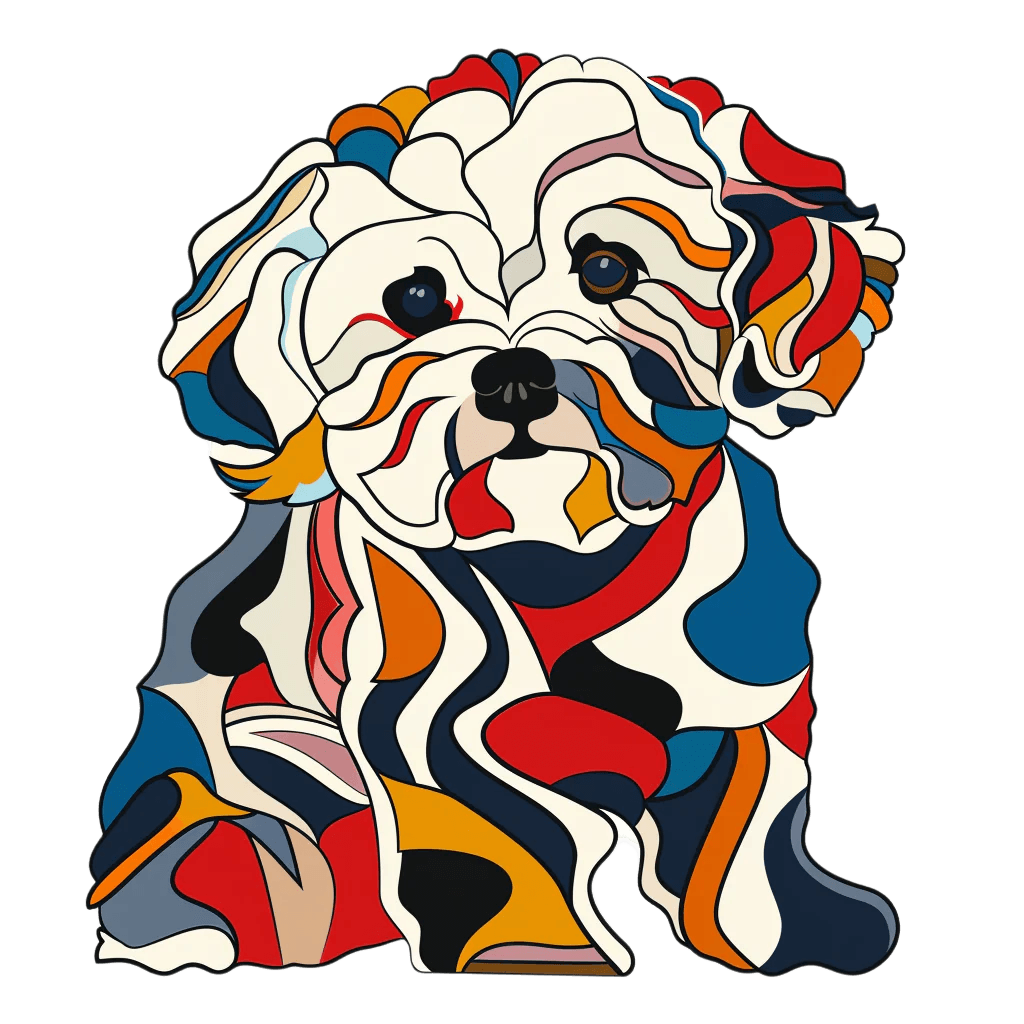 Multicolored Small Dog DTF (direct-to-film) Transfer – Twisted Image ...