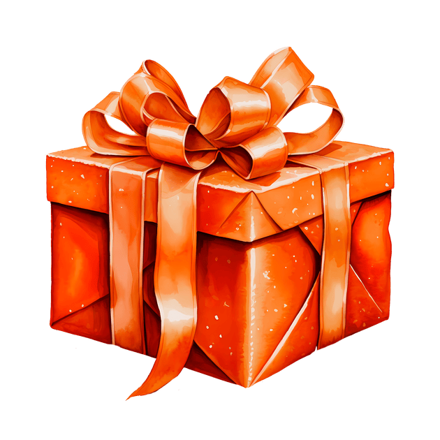 Neon Orange Present DTF (direct-to-film) Transfer – Twisted Image Transfers