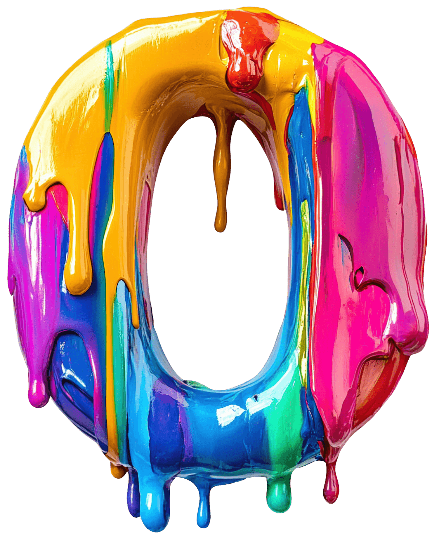 O Color Drip DTF (direct-to-film) Transfer – Twisted Image Transfers